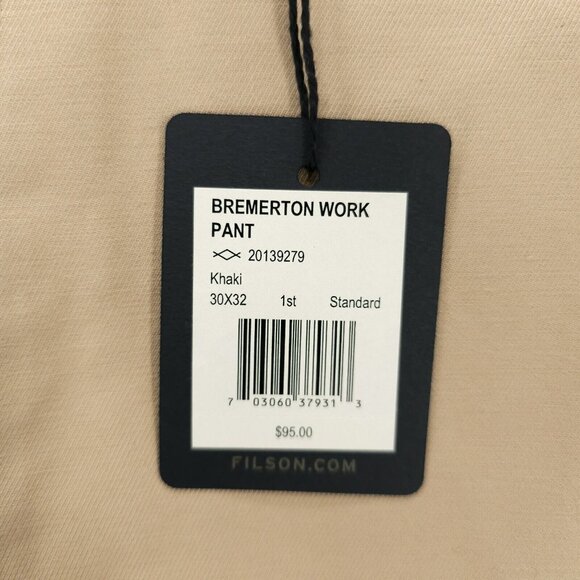 Filson | Pants | Nwt Filson Bremerton Work Pants Khaki Beige Tan Cotton ...